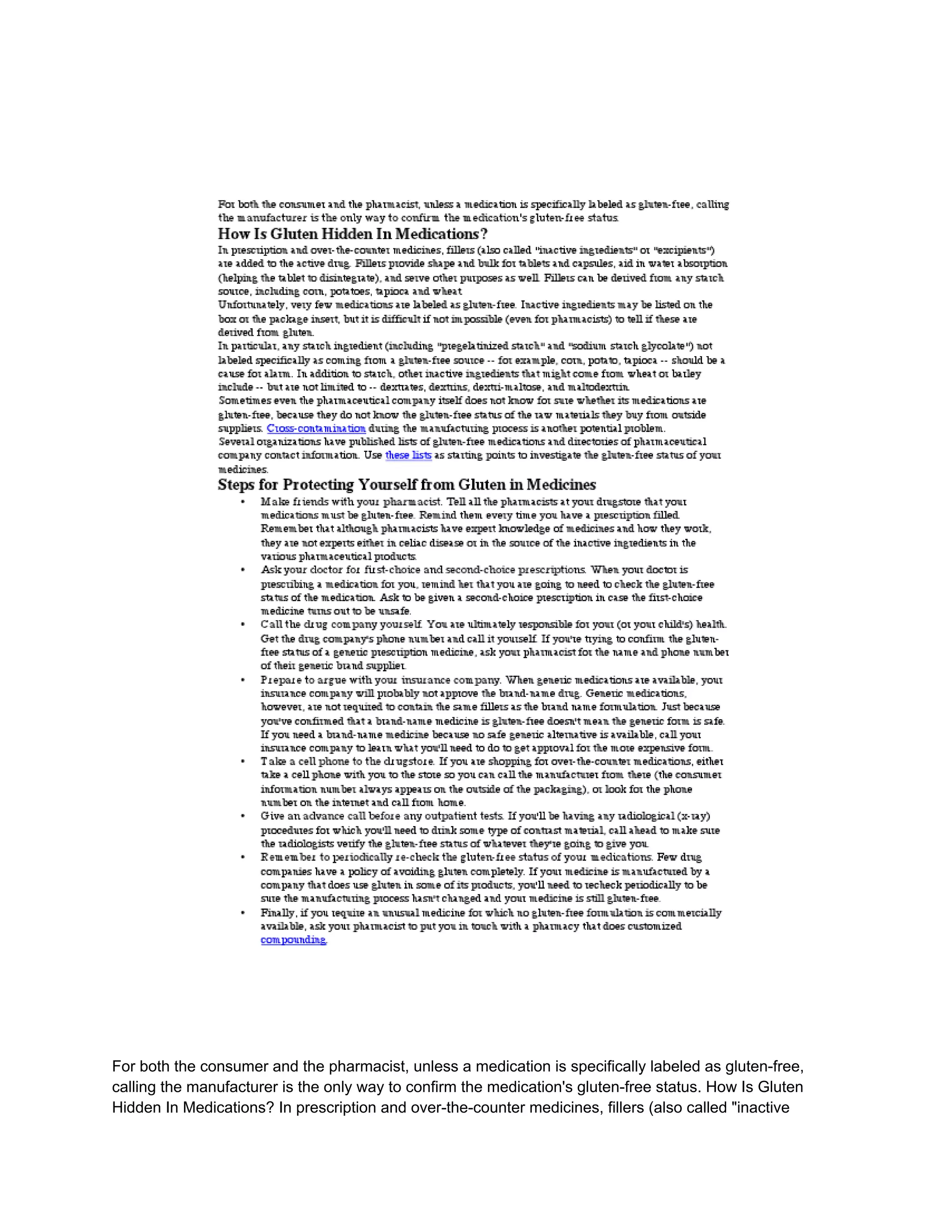 Gluten in medicine | PDF