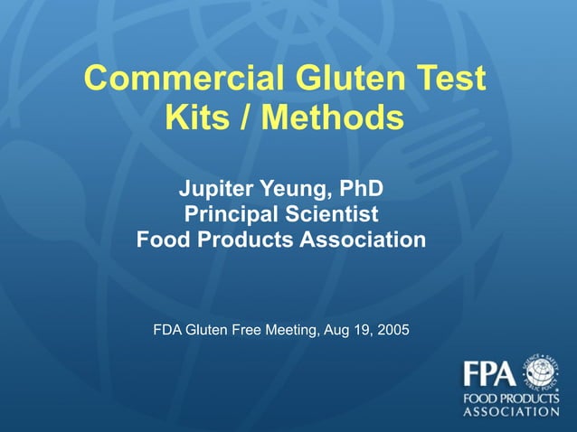Gluten Test Kit Methods Usda | PPT