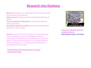 Gluttony presenation | PPT