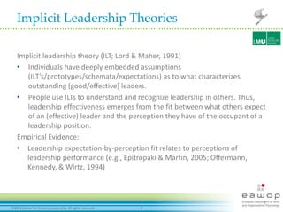 The Importance of Expectation- Perception Fit for Leadership ...