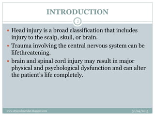 Head injury | PDF