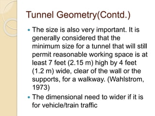 Behaviour Pattern of Slopes Tunnels in Discontinous Rock Media | PPT