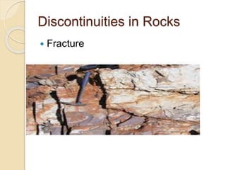 Behaviour Pattern of Slopes Tunnels in Discontinous Rock Media | PPTX