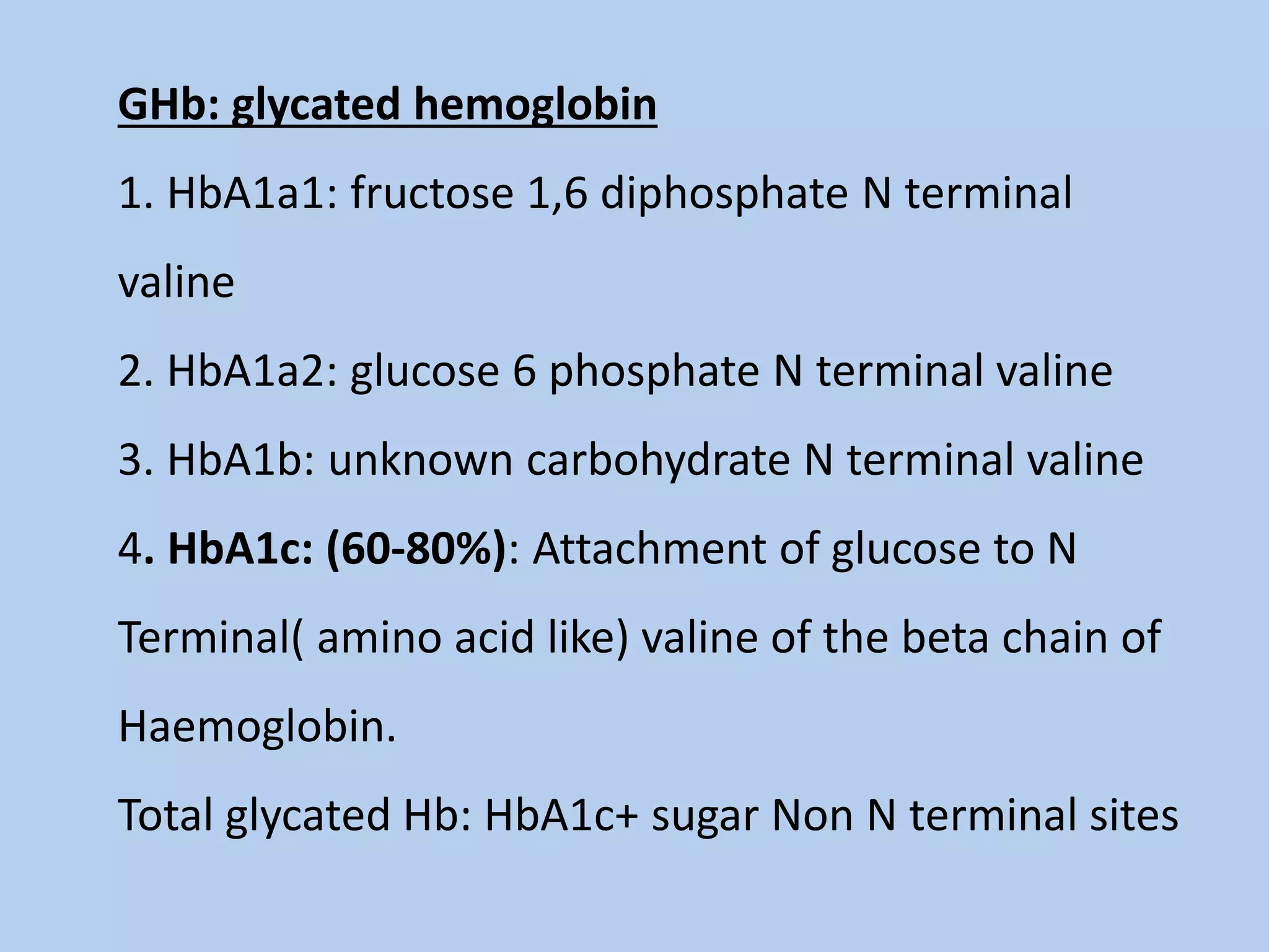 Glycated haemoglobin ppt by Basalingappa BG | PPTX