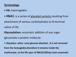 Glycated haemoglobin ppt by Basalingappa BG | PPTX