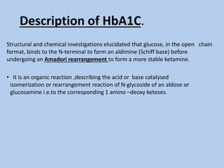 Glycated haemoglobin ppt by Basalingappa BG | PPTX