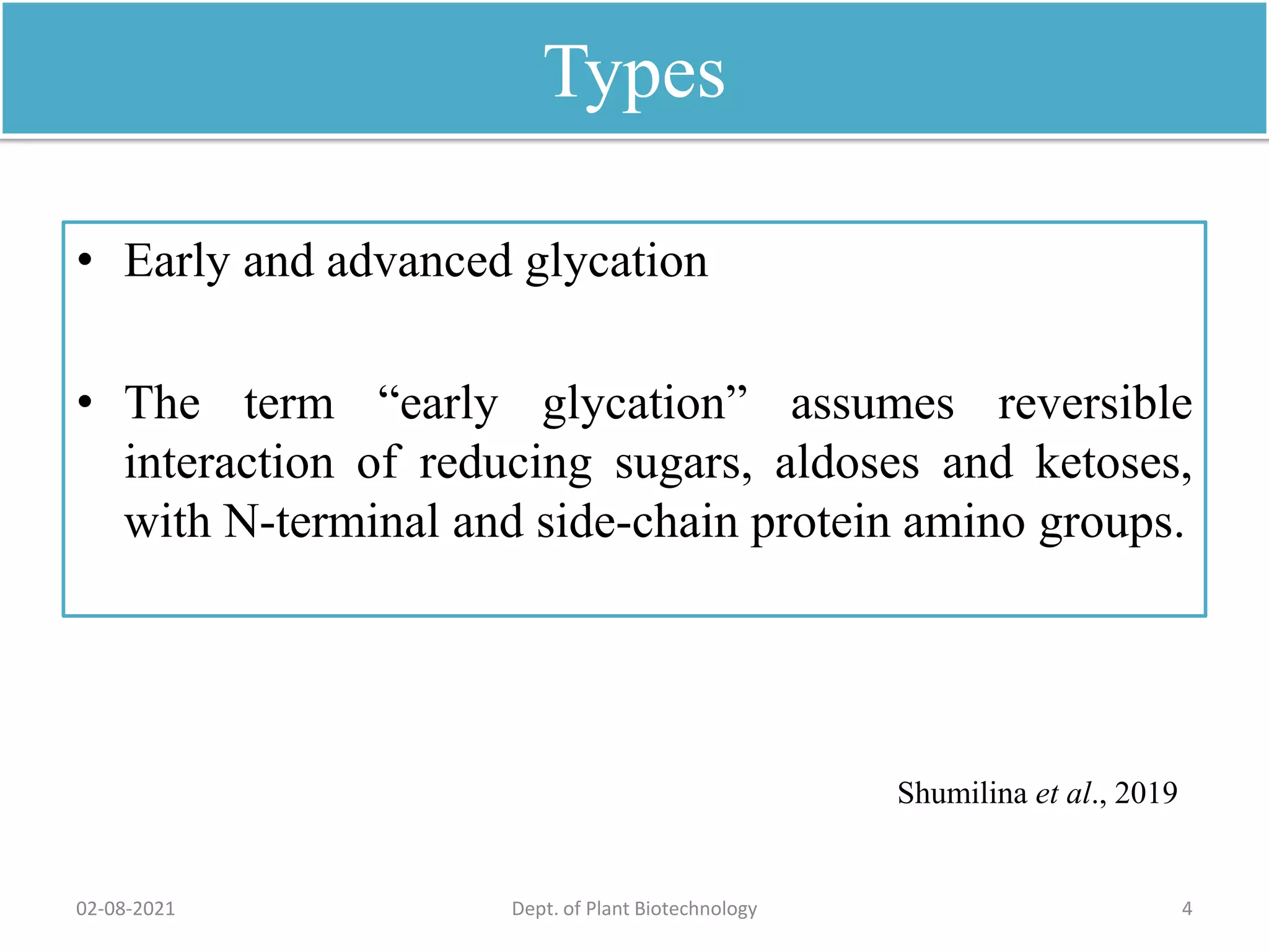 Glycation of plant proteins | PDF