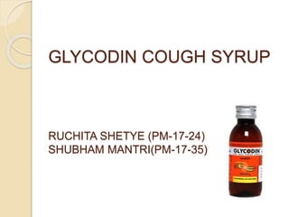 Glycodin syrup OTC | PPT