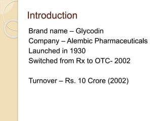 Glycodin syrup OTC | PPT