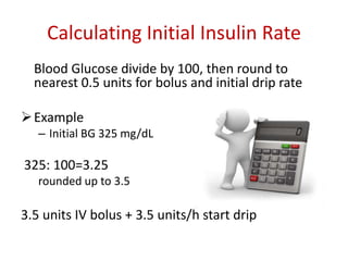 Glycemic control in the Intensive Care Units | PPTX