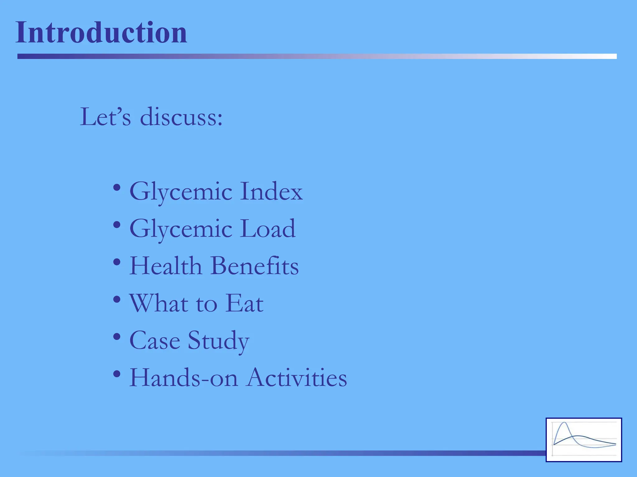 Introduction to glycemic index. Identification, methods, health ...