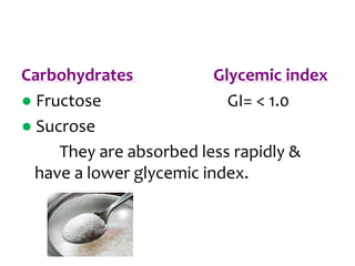 Medical Biochemistry | Food and Nutrition : Glycemic index | PPTX