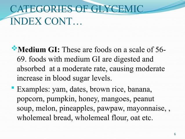 GLYCEMIC INDEX OF COMMON FOODS AS PER THE MANAGEMENT OF DIABETES.pptx