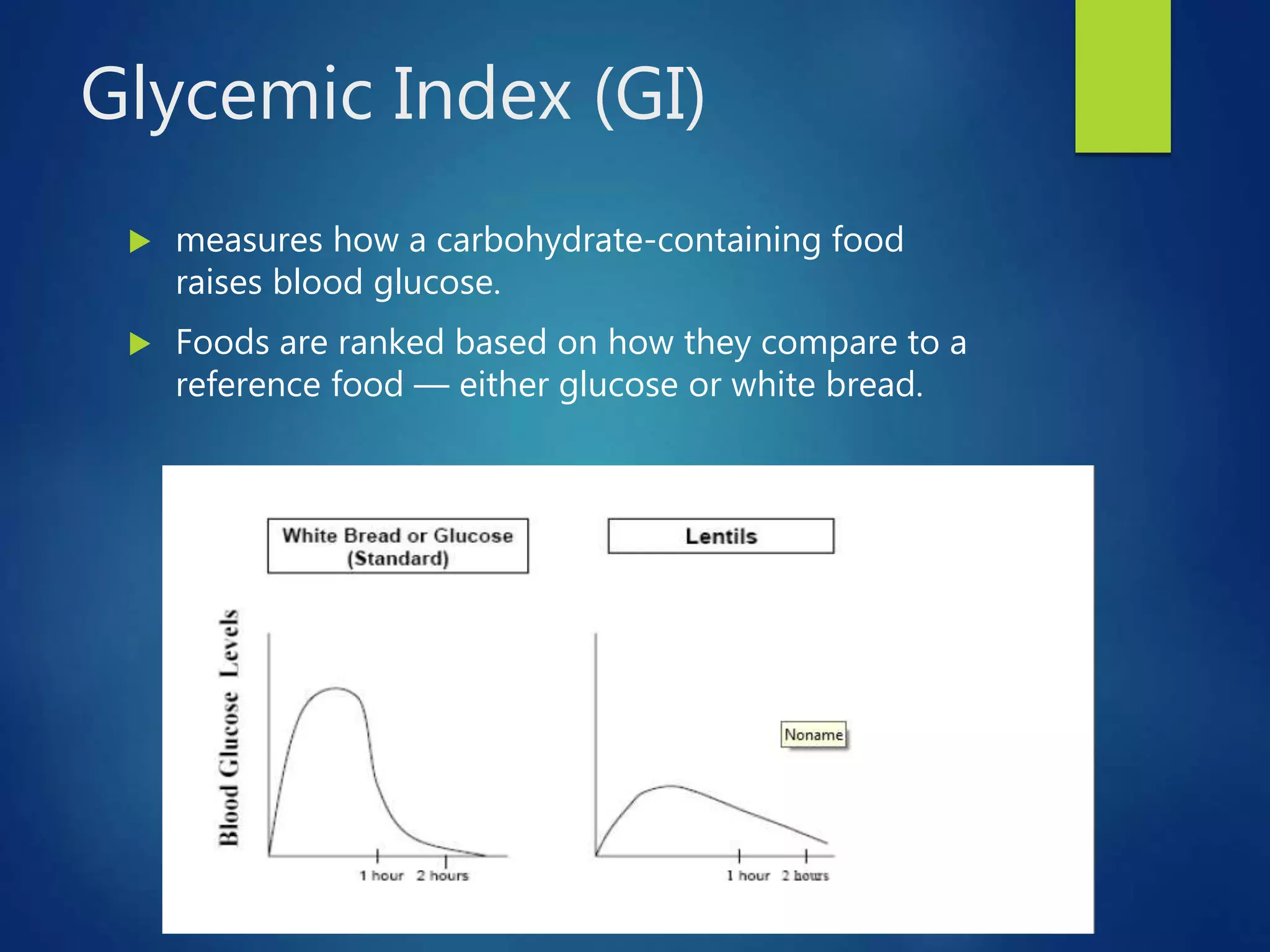 Glycemic index and diabetes | PPTX