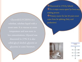 Microbial production of glycerol | PPTX
