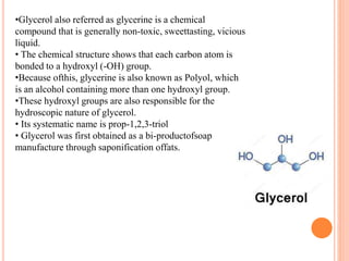 Microbial production of glycerol | PPTX