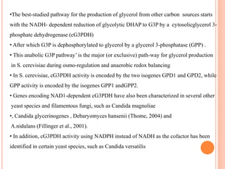 Microbial production of glycerol | PPTX