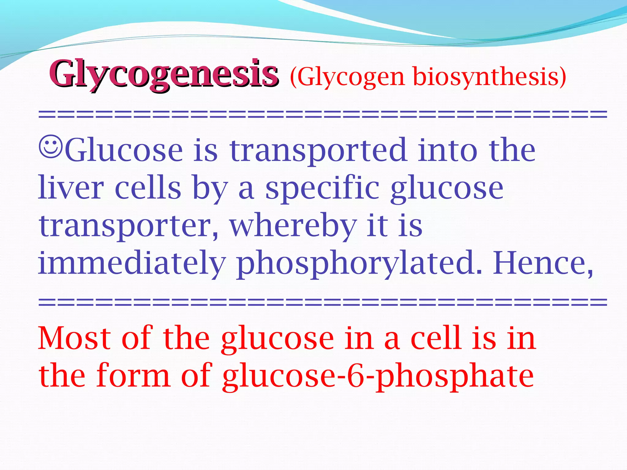 Glycogenesis ---Sir Khalid (Biochem) | PPT