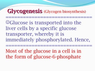 Glycogenesis ---Sir Khalid (Biochem) | PPT