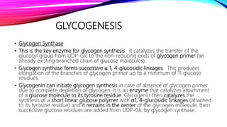 Glycogen & gluconeogenesis 2020 | PPTX