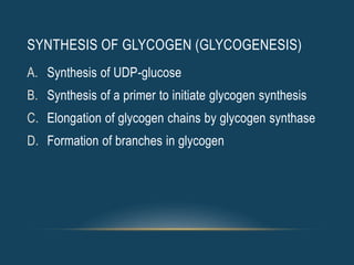 Glycogen ( Glycogenesis) | PPTX
