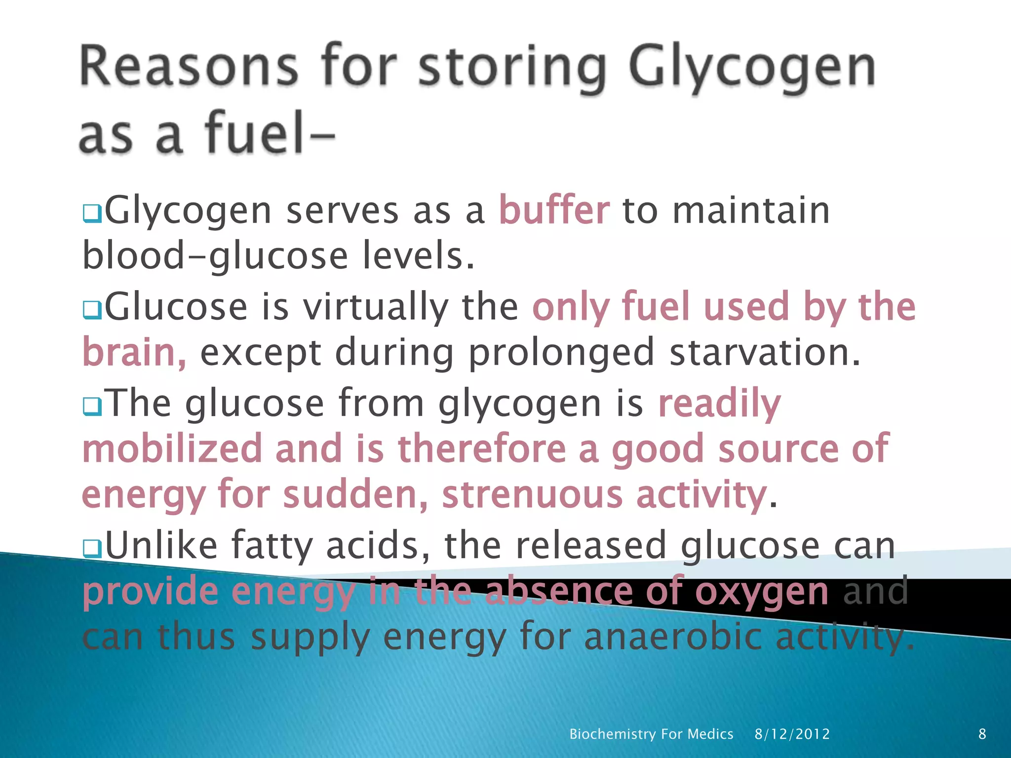 Glycogen metabolism | PPTX