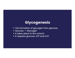 Glycogen Metabolism | Glycogenesis | Glycogenolysis | | PPT