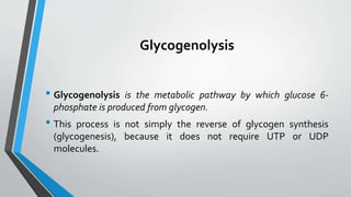Glycogenolysis | PPTX