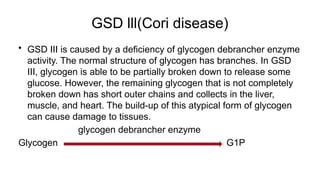 Glycogenosis.pptx Glycogenosis, also known as glycogen storage disease ...