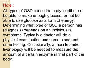 Glycogen storage disease | PPTX