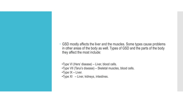 Glycogen Storage Disease Pptx Ppt