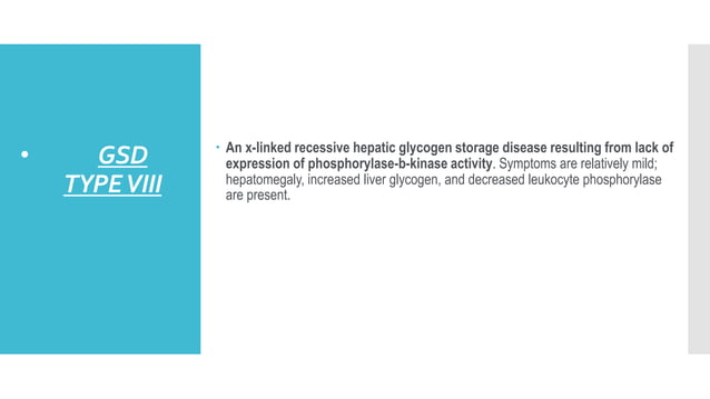 Glycogen storage disease pptx | PPTX