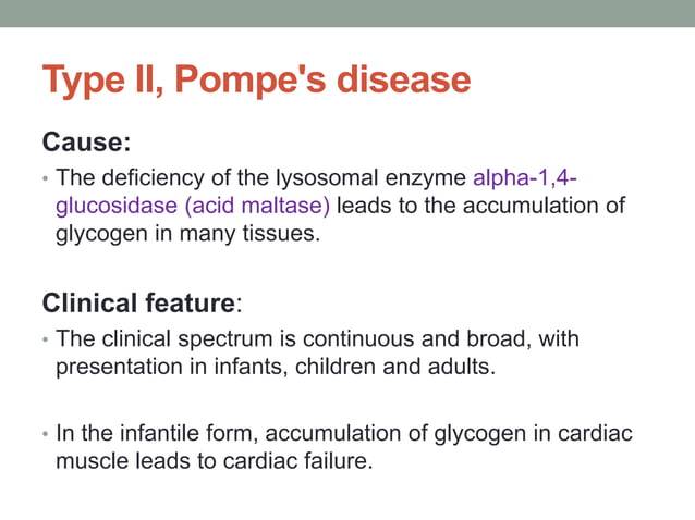 Glycogen Storage Disease Gsd Ppt