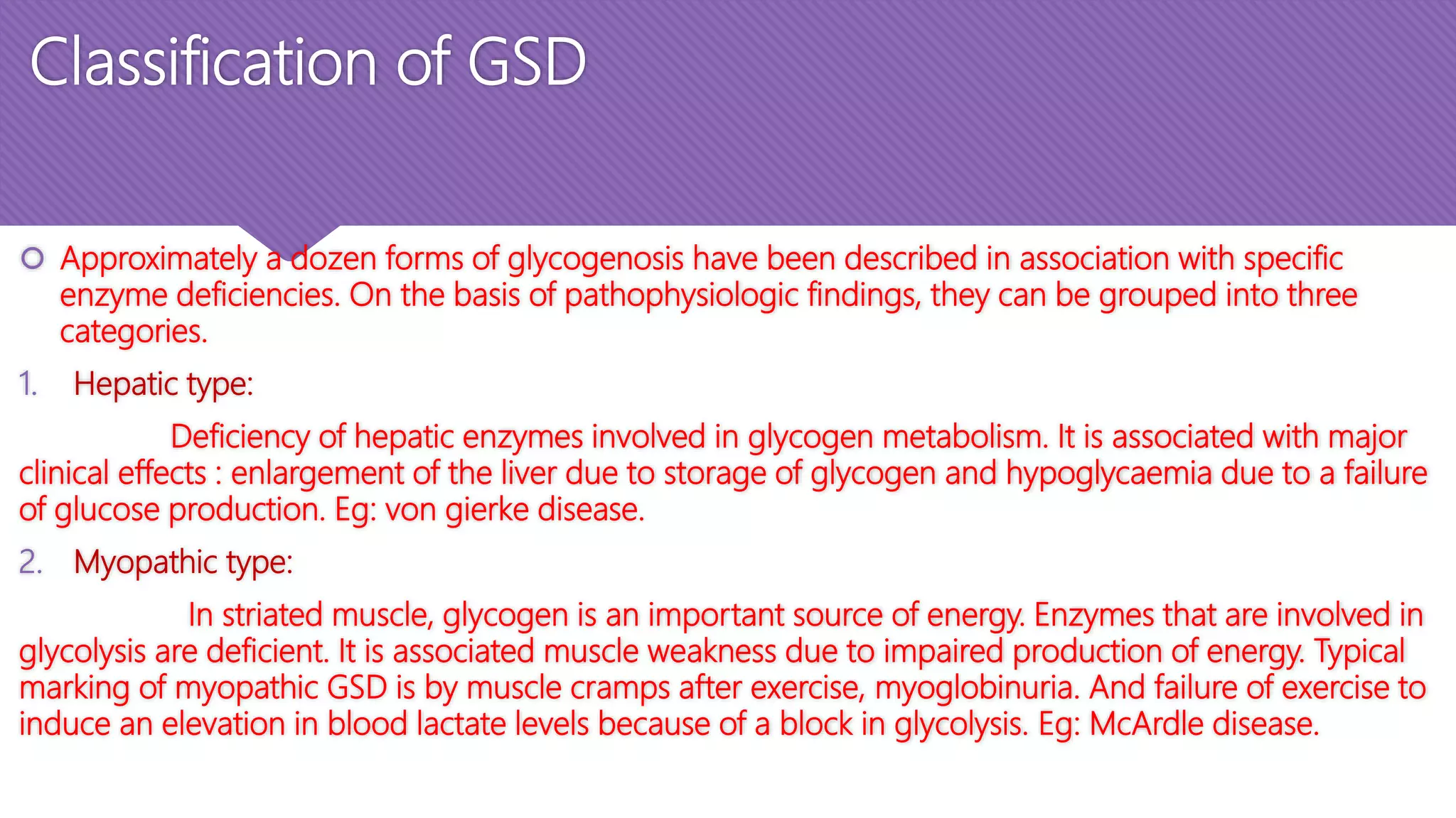 Glycogen storage disorders pathology | PPTX