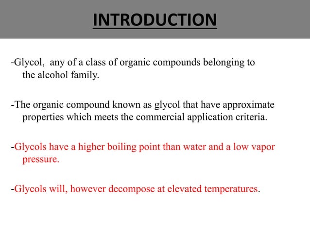 GLYCOL-DEHYDRATION refinery engineering .pptx