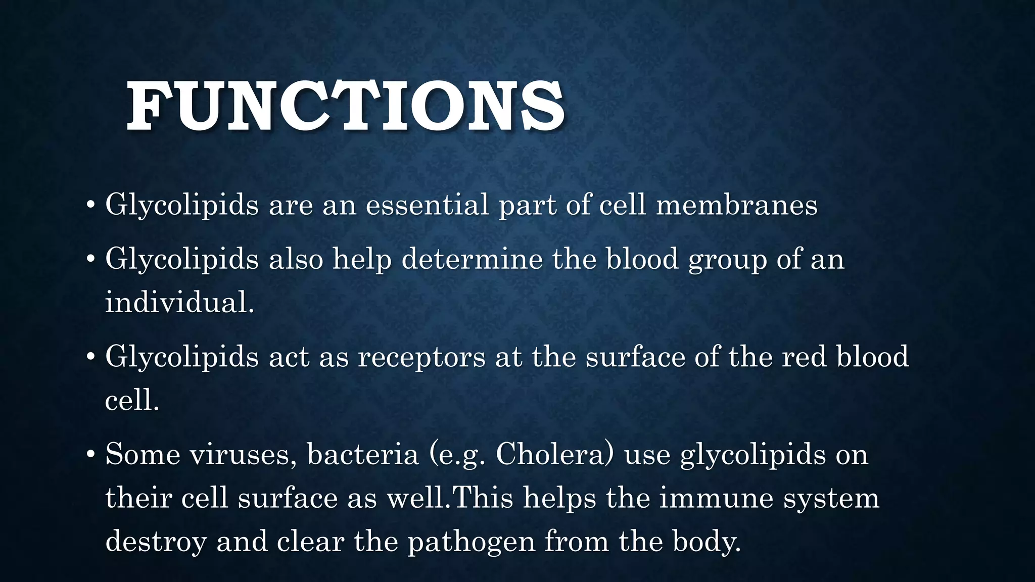 Glycolipids | PPTX