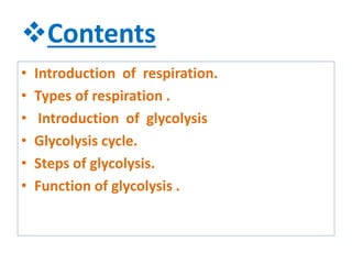 Glycolysis | PPTX