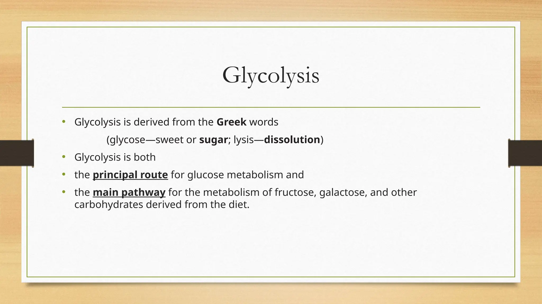 Glycolysis - Metabolic Pathway (Biochemistry) | PPT