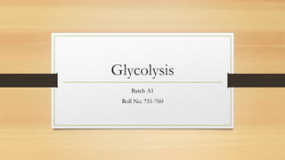 Glycolysis - Metabolic Pathway (Biochemistry) | PPTX