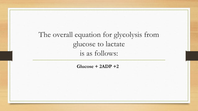 Glycolysis - Metabolic Pathway (Biochemistry) | PPT