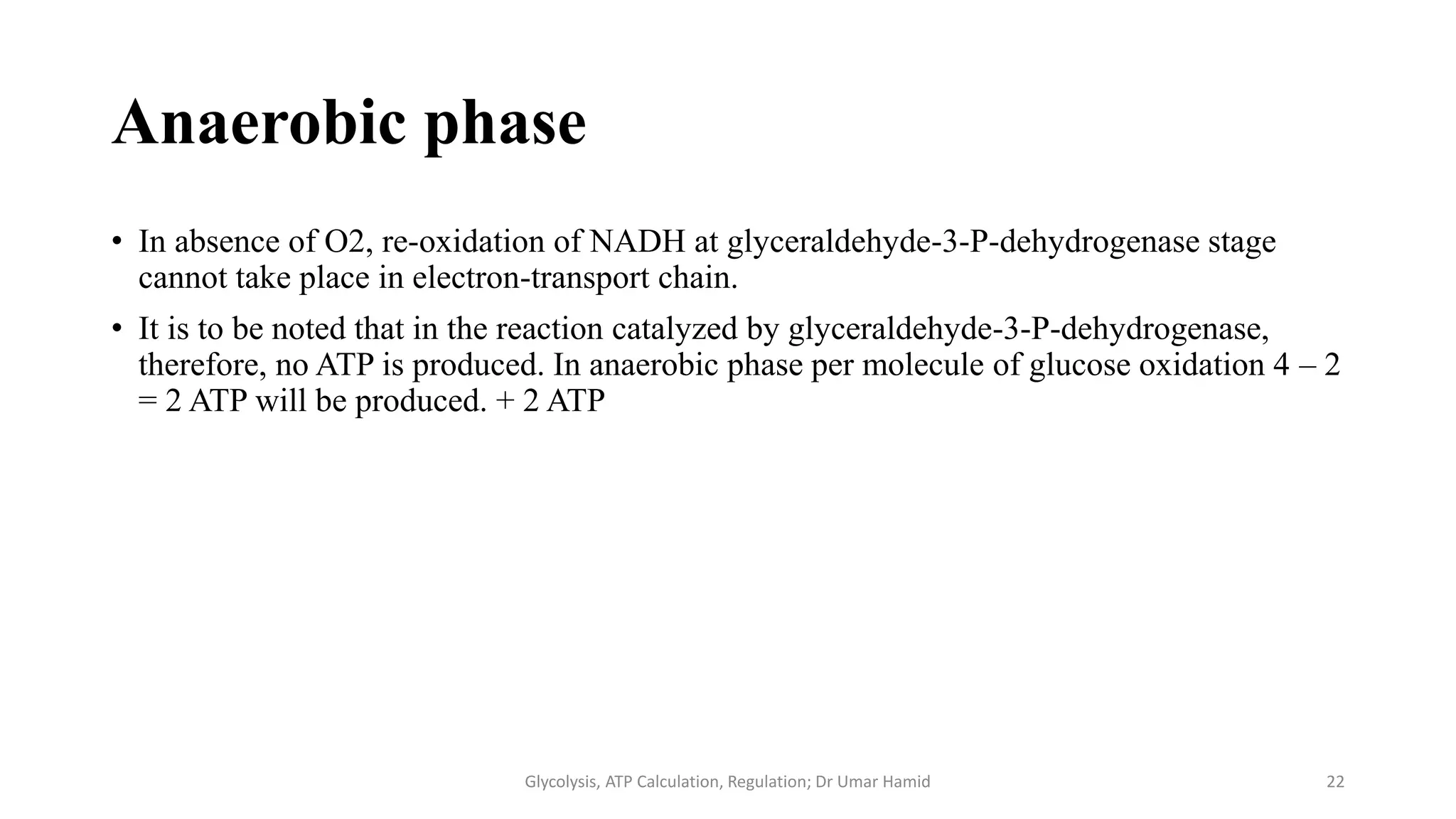 Glycolysis, ATP Calculation and Regulation.pptx