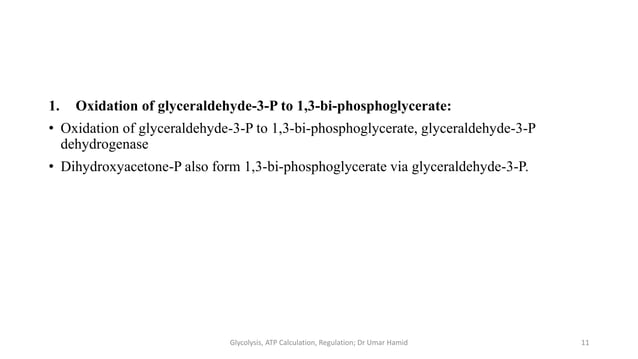 Glycolysis, ATP Calculation and Regulation.pptx | Endocrine and ...