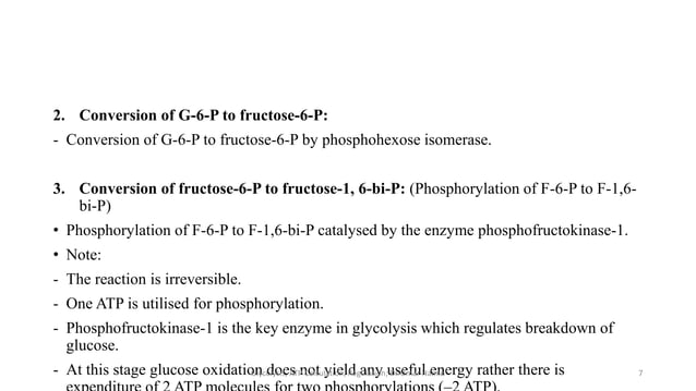 Glycolysis, ATP Calculation and Regulation.pptx | Endocrine and Metabolic Diseases | Diseases ...