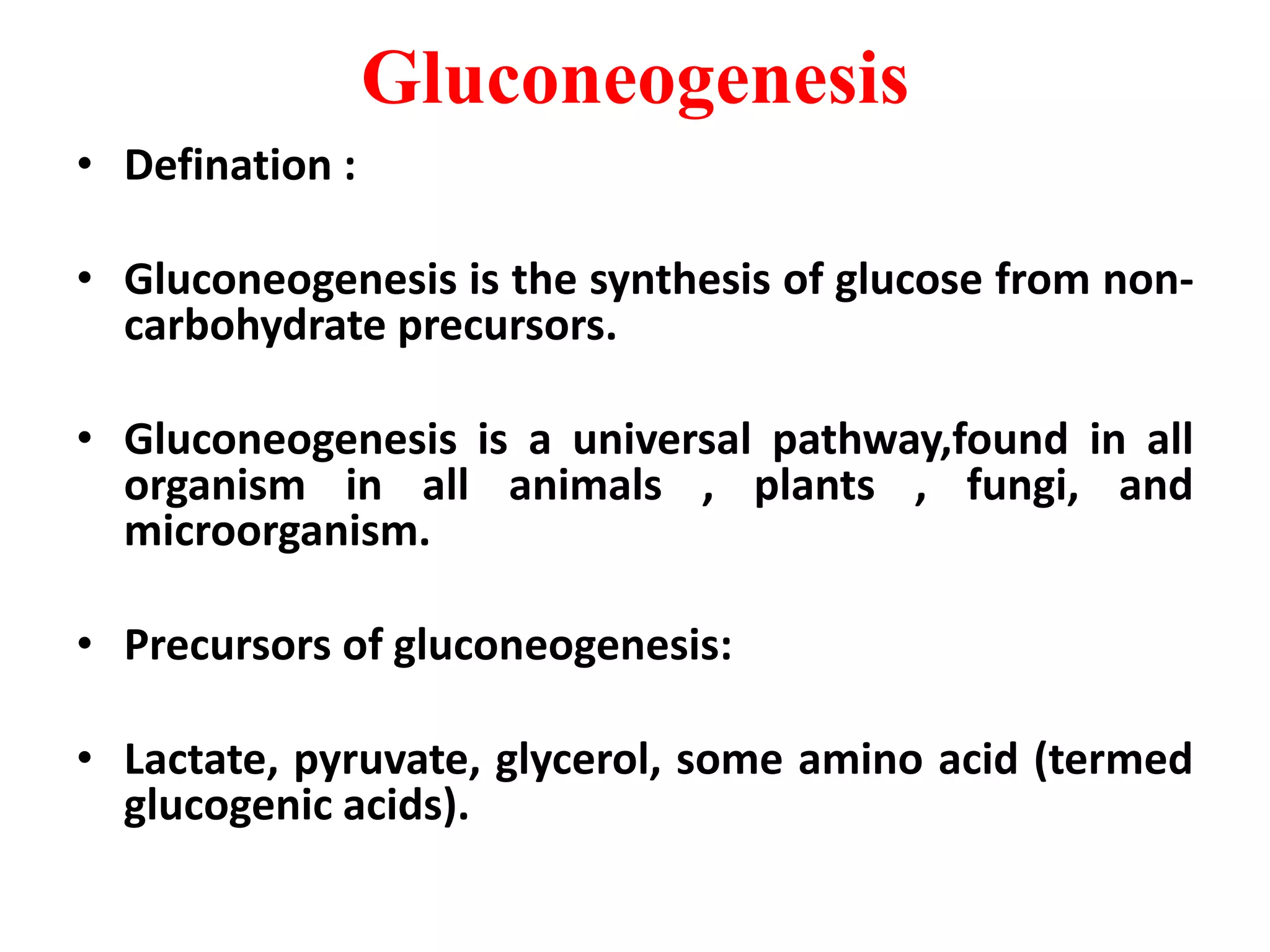 Glycolysis & gluconeogenesis | PPTX