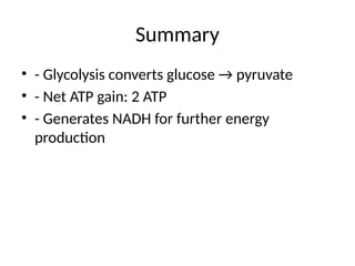 Glycolysis pathway and regulation Presentation.pptx