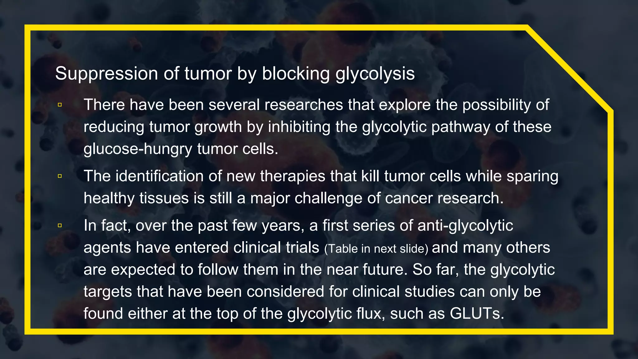 Glycolytic activity of cancer cells | PDF