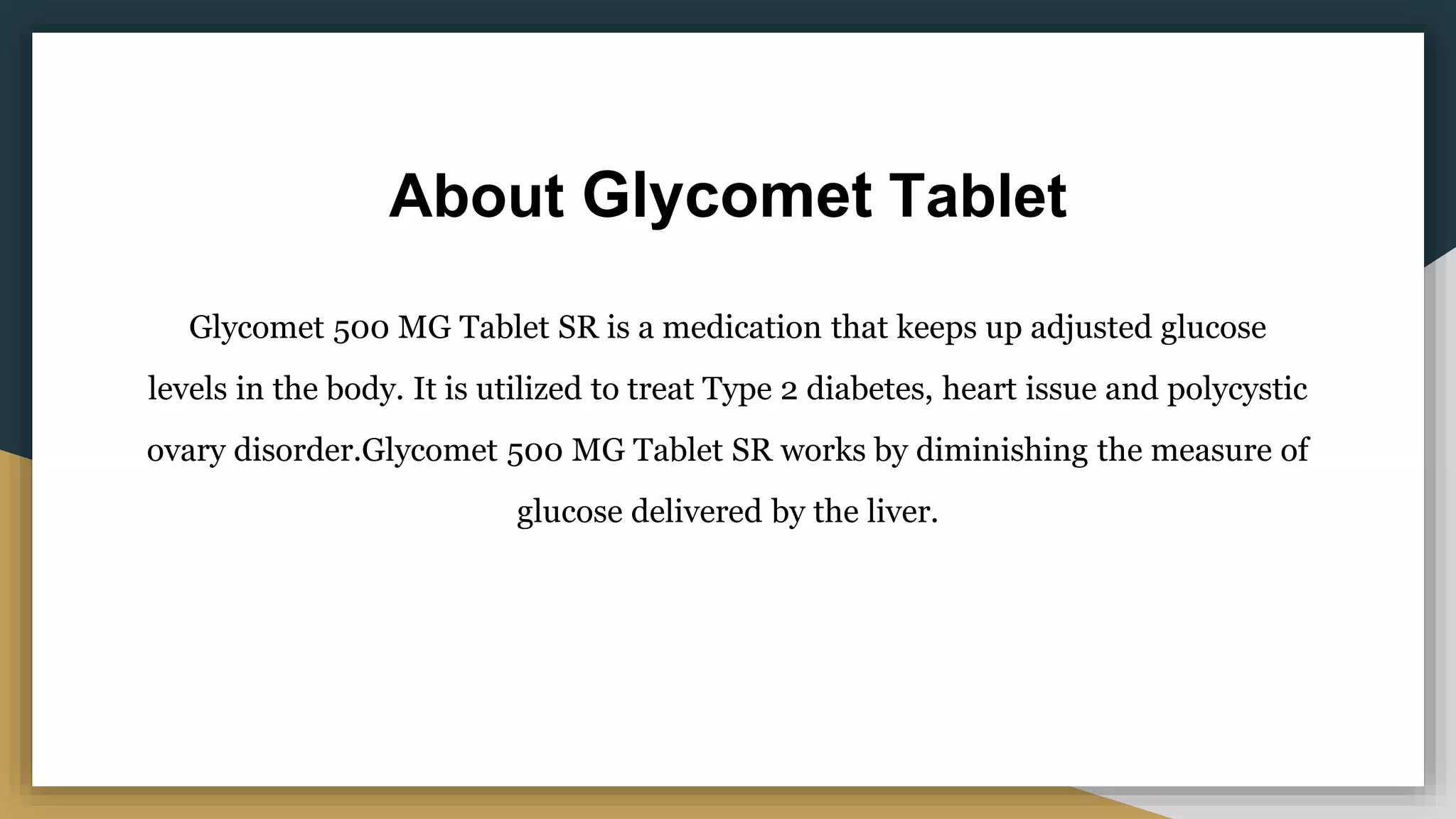Glycomet | PPTX
