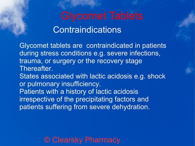 Glycomet (Metformin Tablets) | PPT