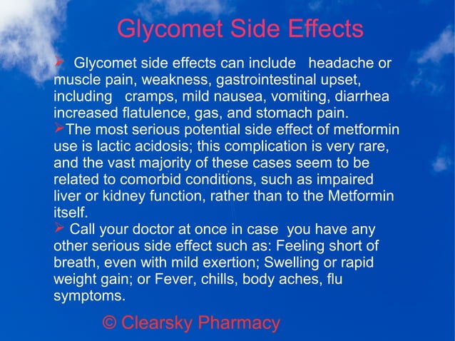 Glycomet (Metformin Tablets) | PPT
