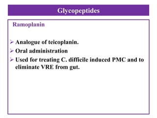 Glycopeptide antibiotics dr. johan | PPT